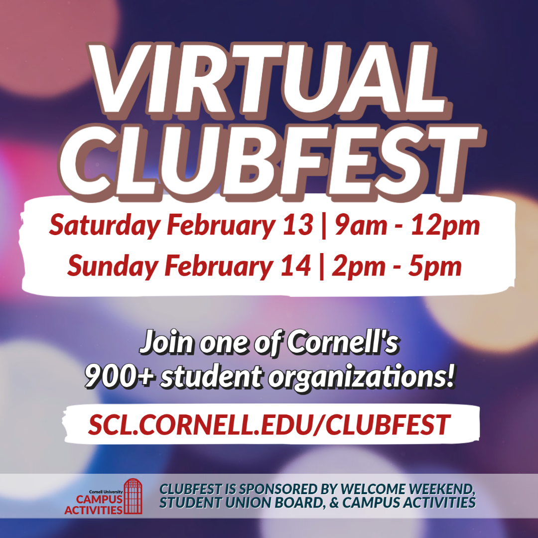 Virtual ClubFest | Student & Campus Life | Cornell University