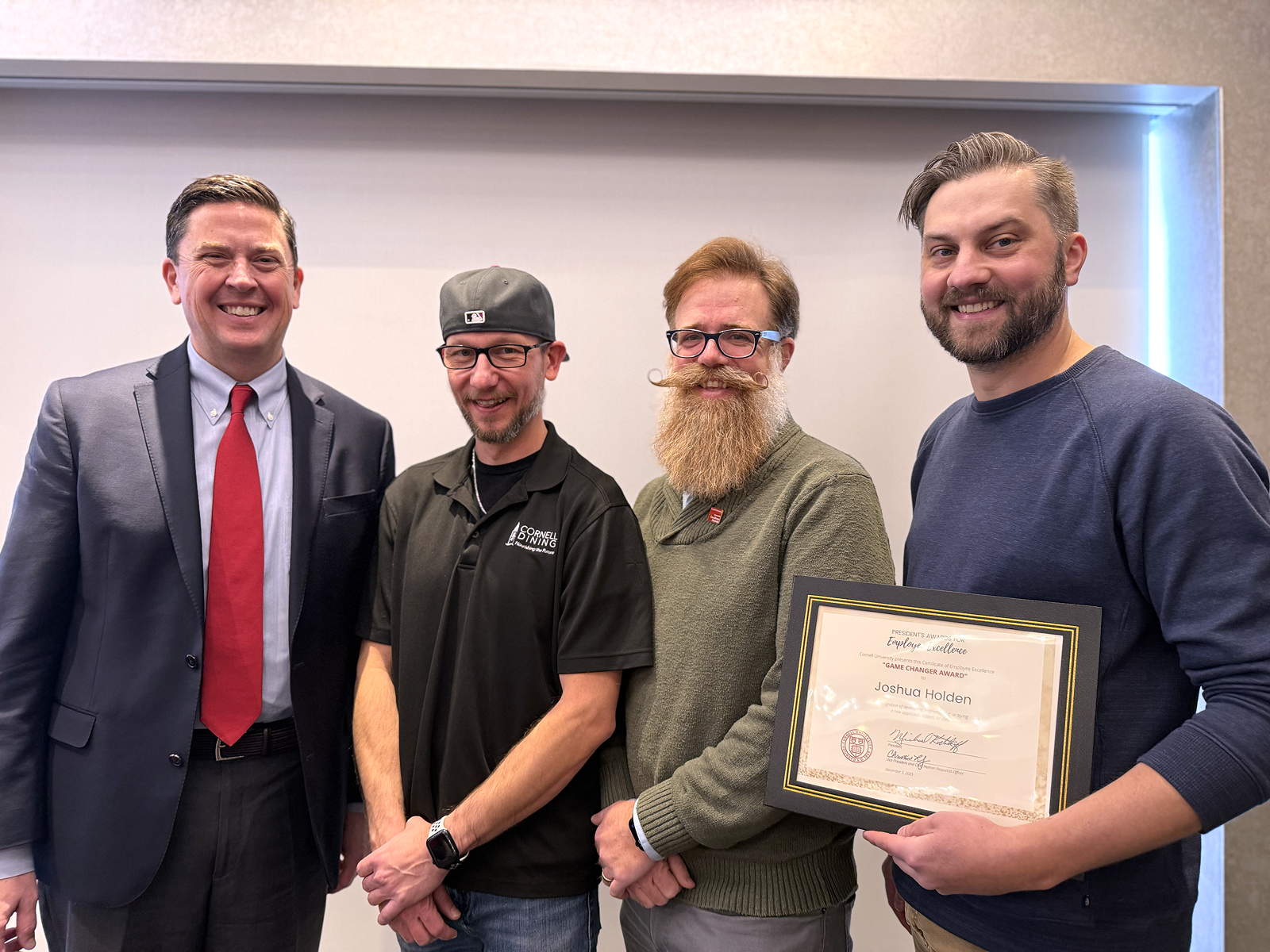 Cornell Dining's Chef Josh Holden receives a President's Award for ...